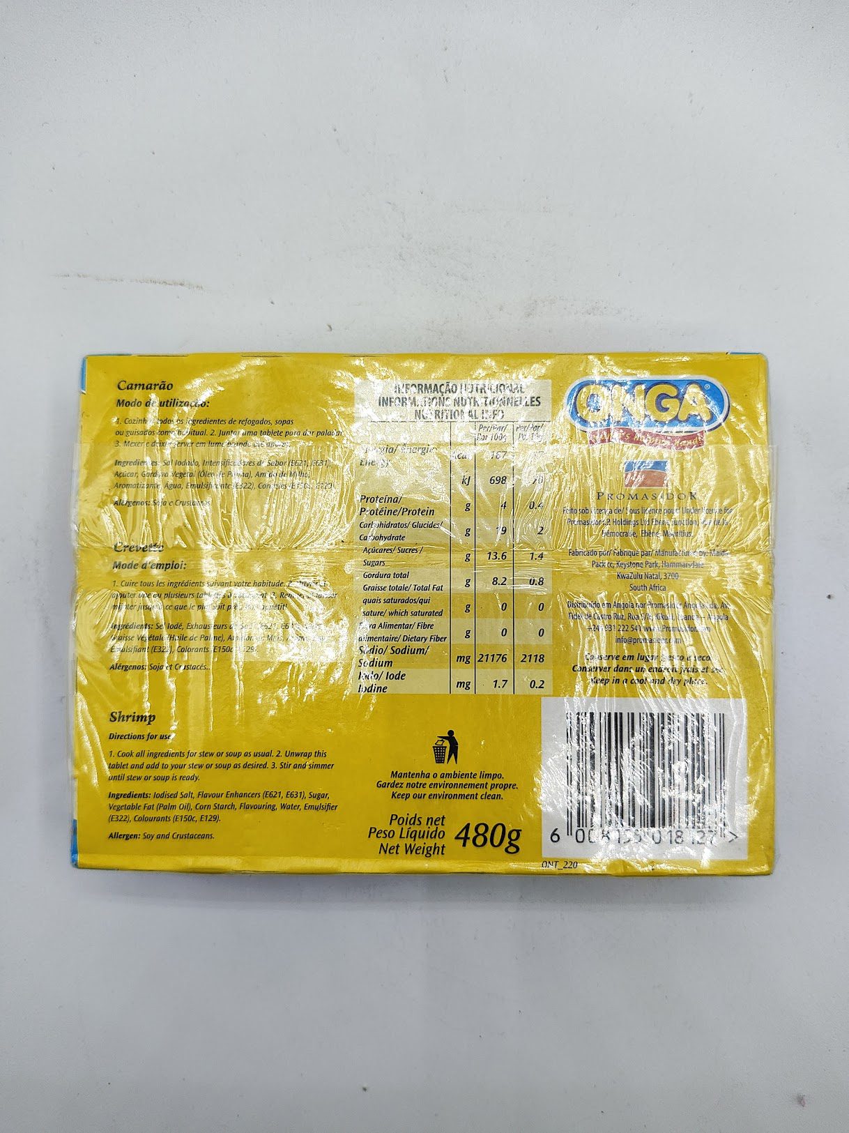 Onga Shrimp Crevette Seasoning Cubes 48 x10g – Ked Store